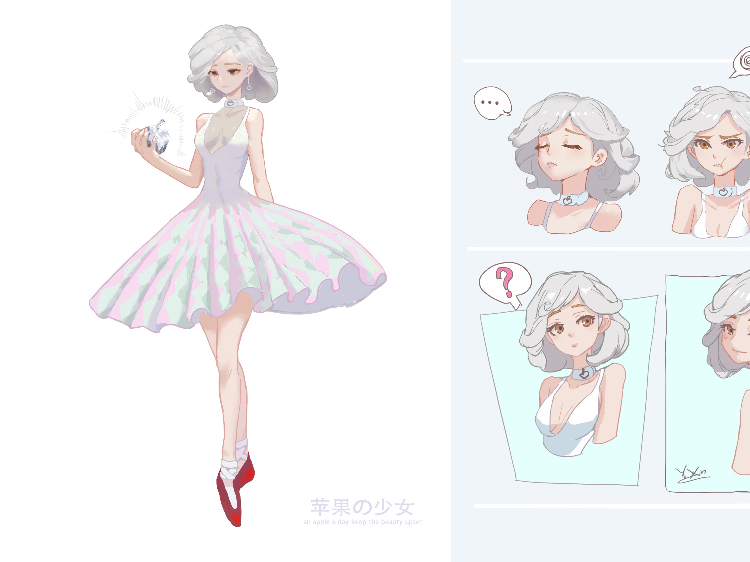 苹果少女_yan信-站酷ZCOOL