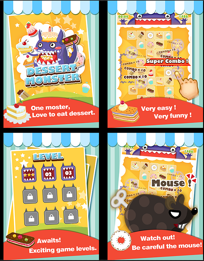 游戏设计《Dessert Monster》_shadow141-站酷ZCOOL