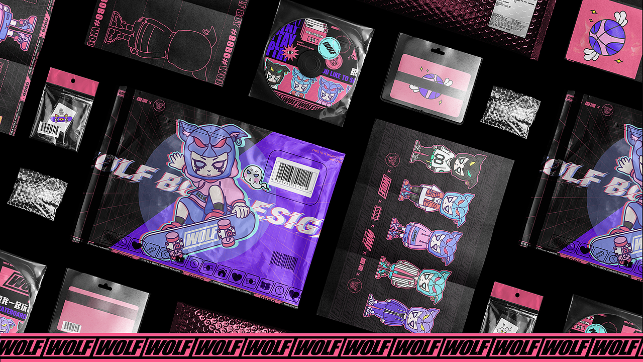 WOLF BOY IP形象设计|UI|主题/皮肤|YBOBOB_原创作品-站酷ZCOOL