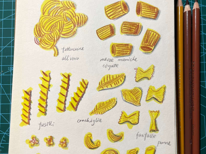 手绘食谱Vol.66 PASTA_元气乔伊-站酷ZCOOL