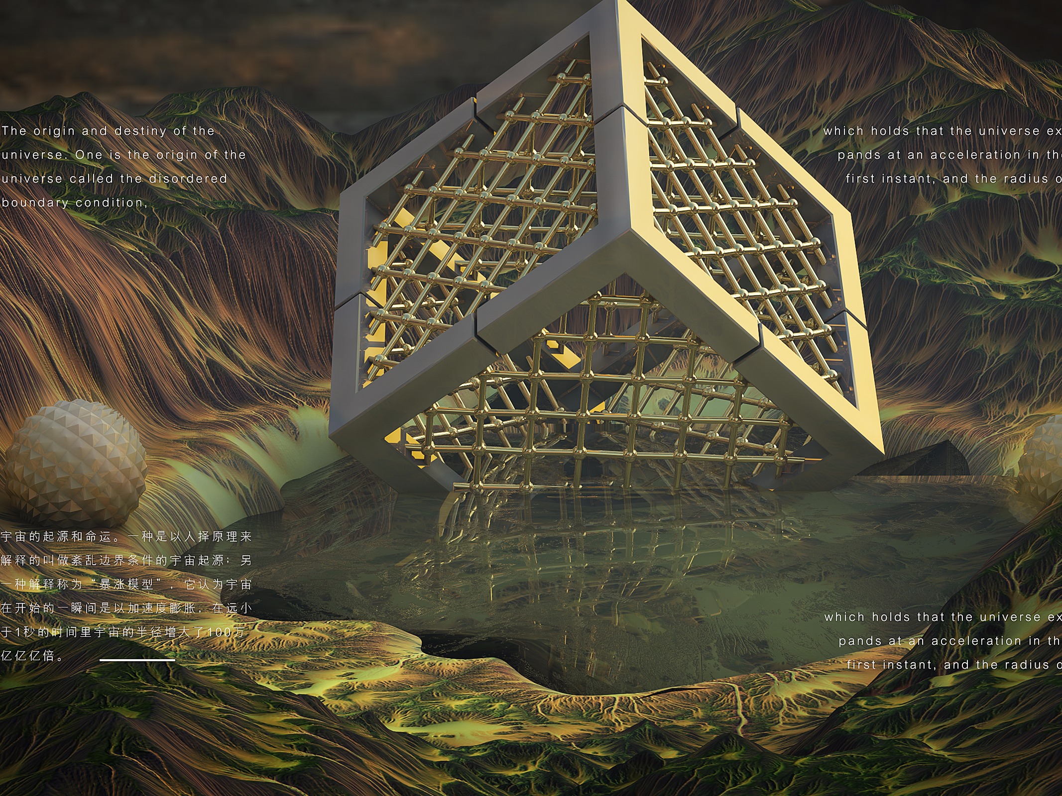 C4D抽象海报_青青子衿1018-站酷ZCOOL