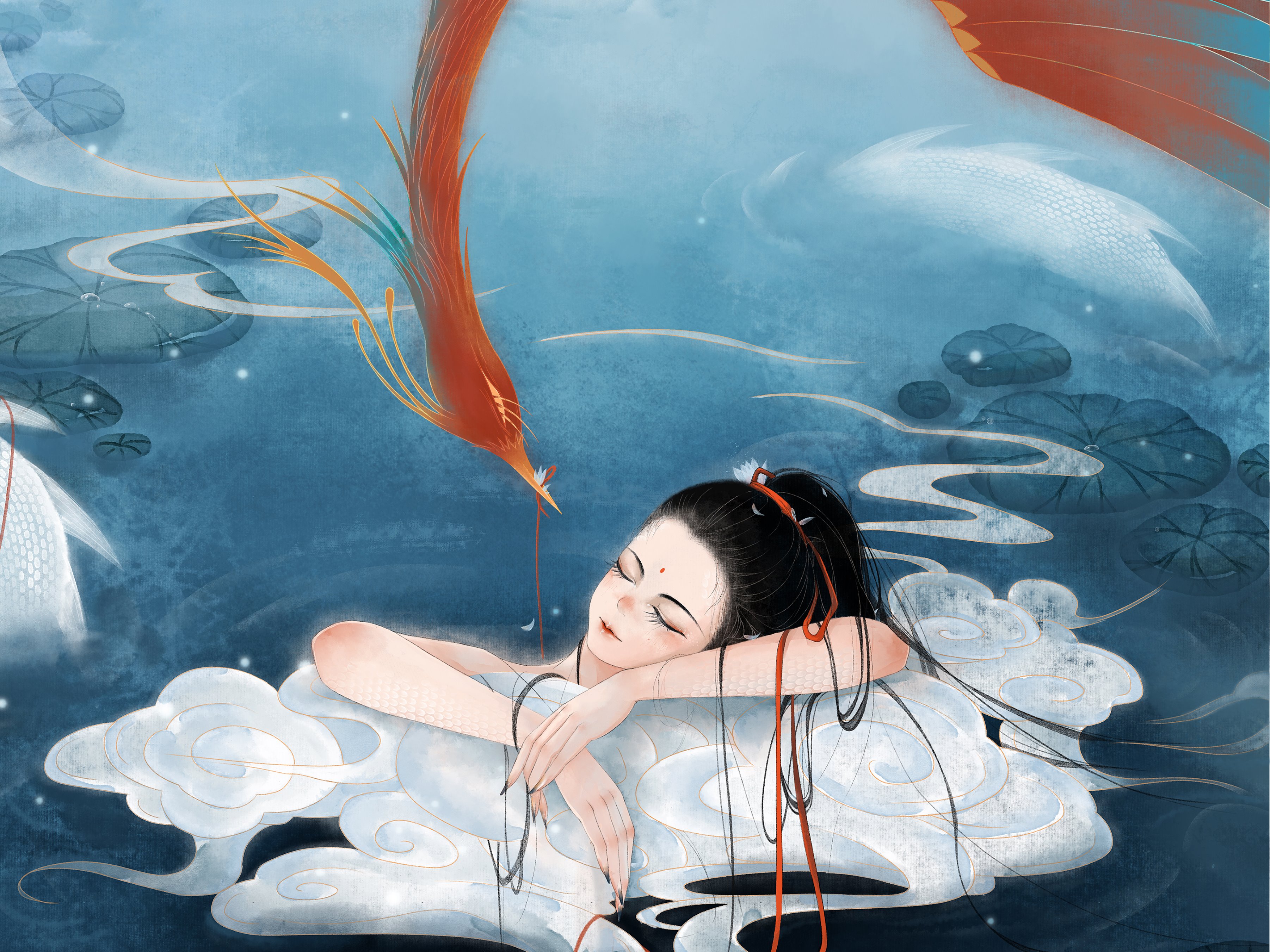 白曦与朱雀_米米酒-站酷ZCOOL