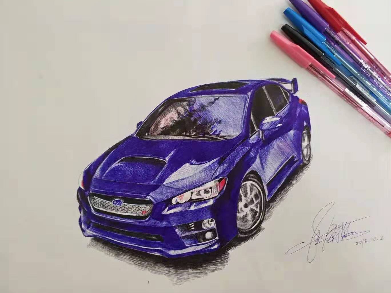 斯巴鲁WRX STI_财叔叔-站酷ZCOOL