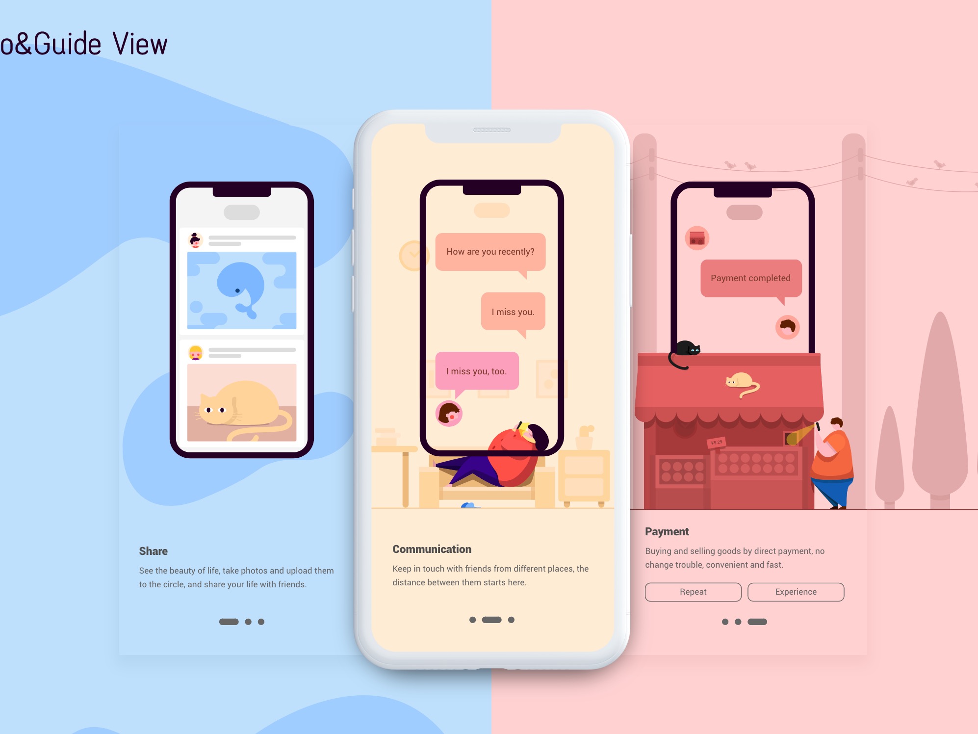 新手引导页（社交类）_Yanmeii-站酷ZCOOL
