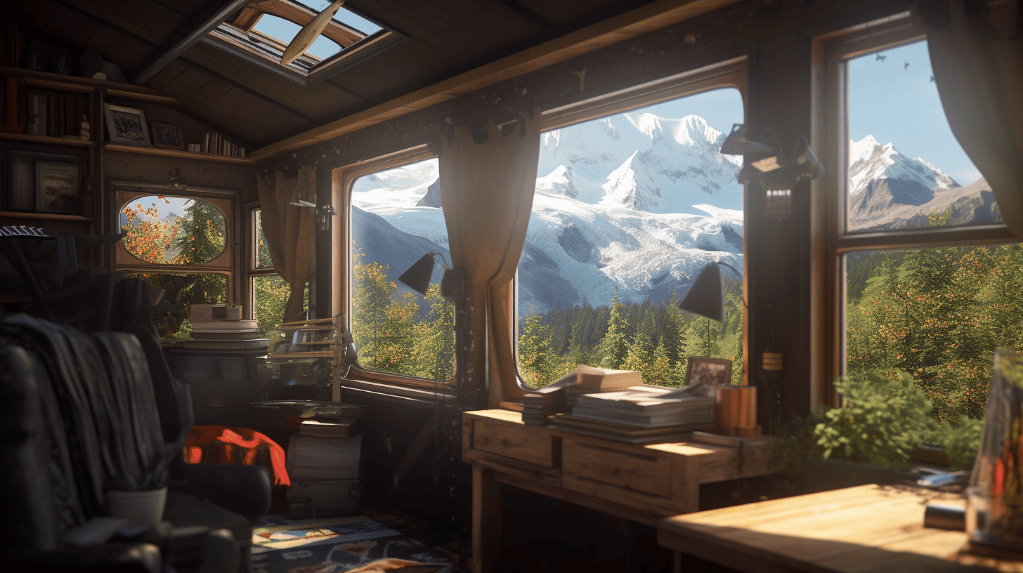 和我一起住进画里吧🚘_niki勤-站酷ZCOOL