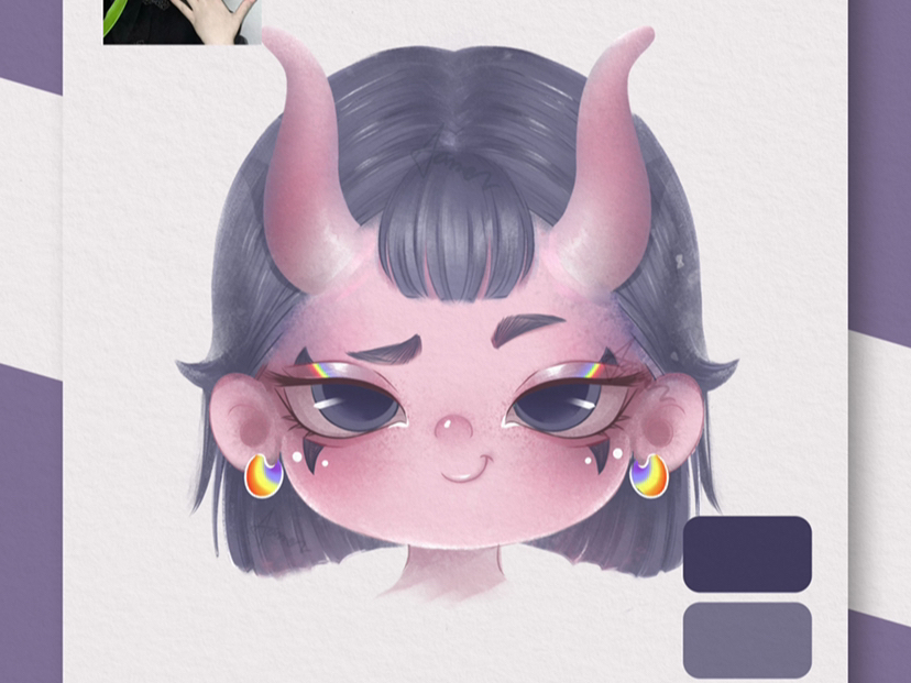 配色分享丨插画人物丨Q版_Aomer云酱-站酷ZCOOL