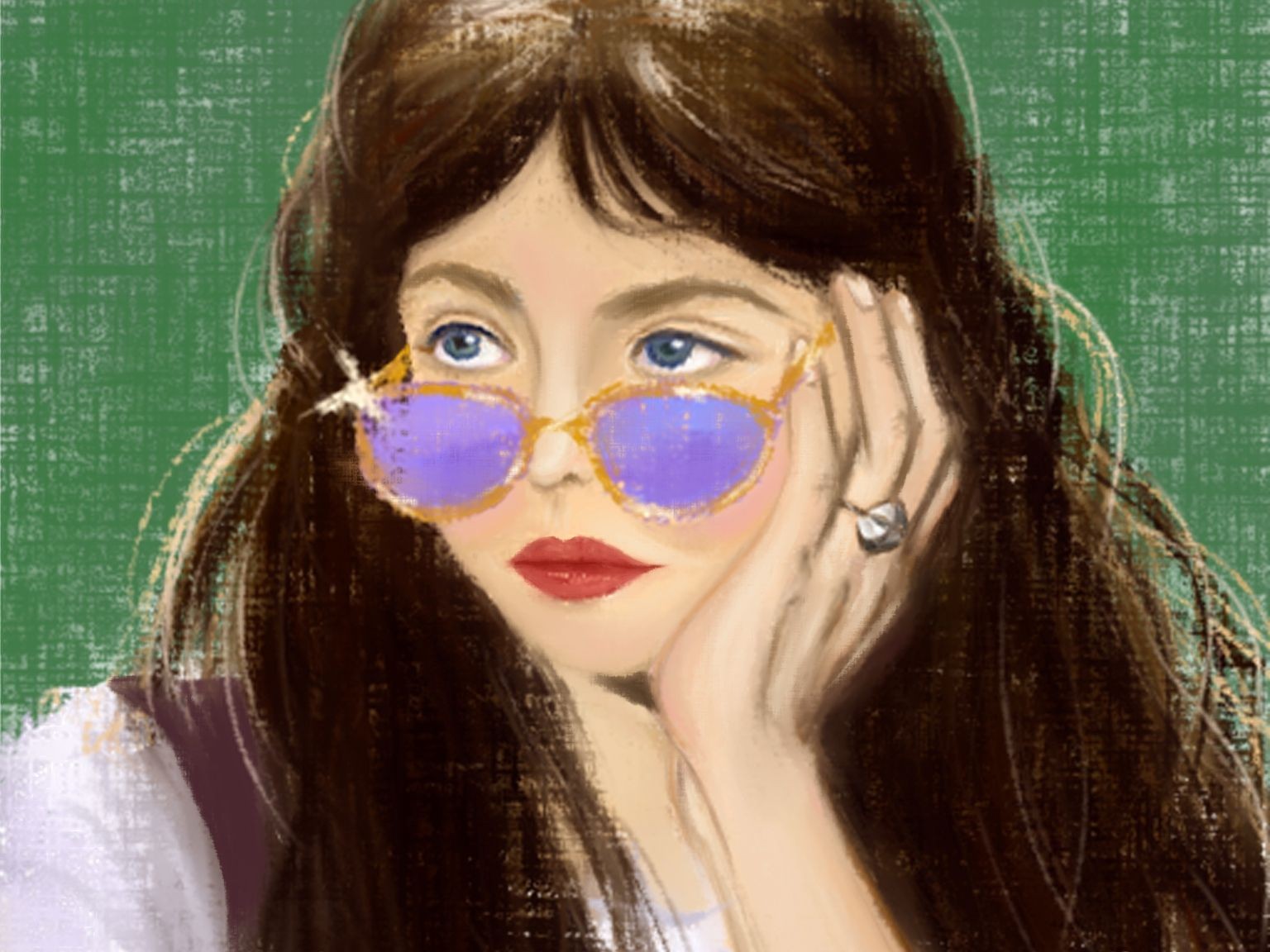 紫色的眼镜_Moen_小莫-站酷ZCOOL