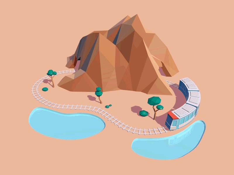 火车过山洞动效_IRONDA-站酷ZCOOL