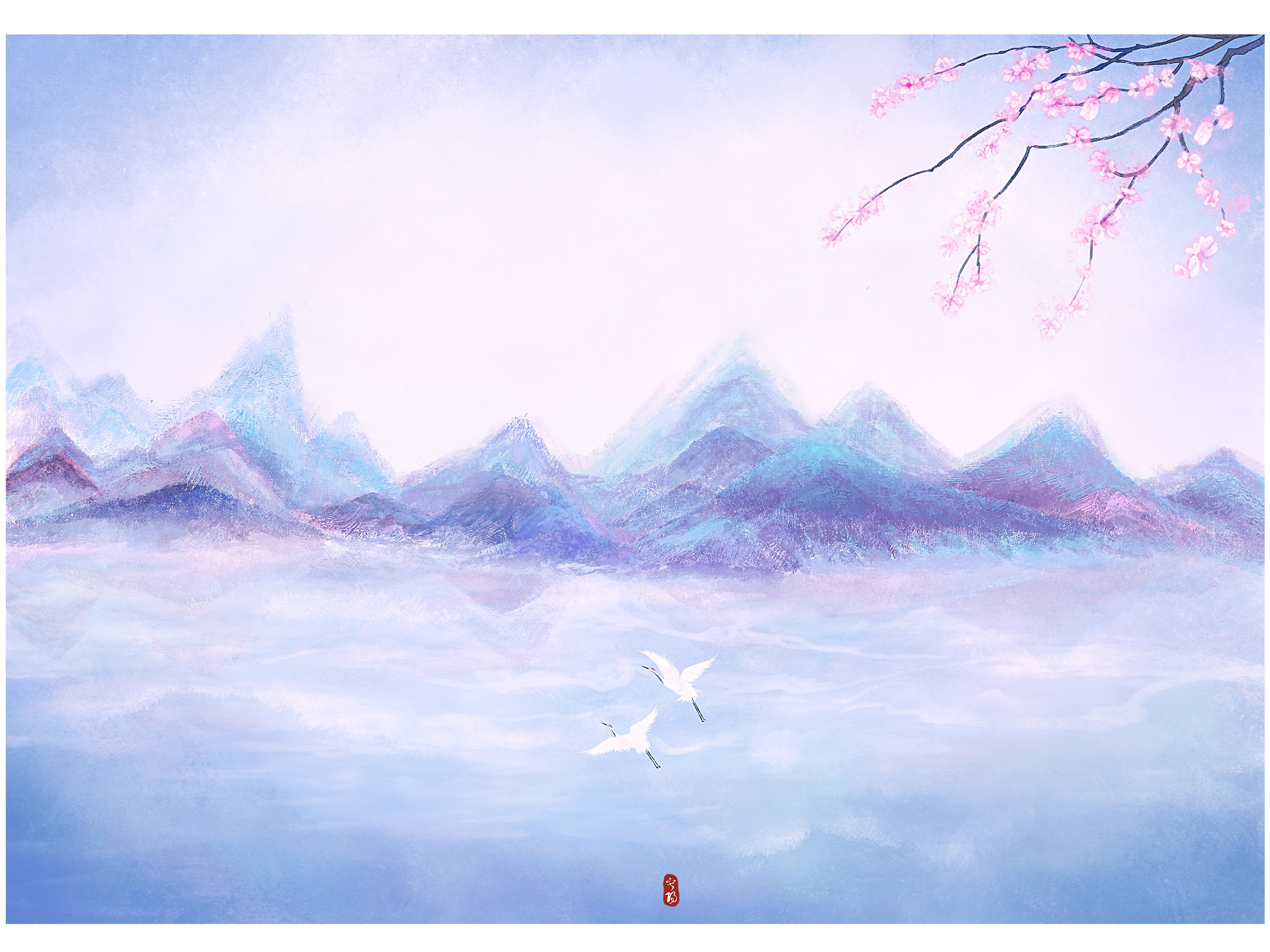 烟波碧水_画画的寂阳JIYANG-站酷ZCOOL