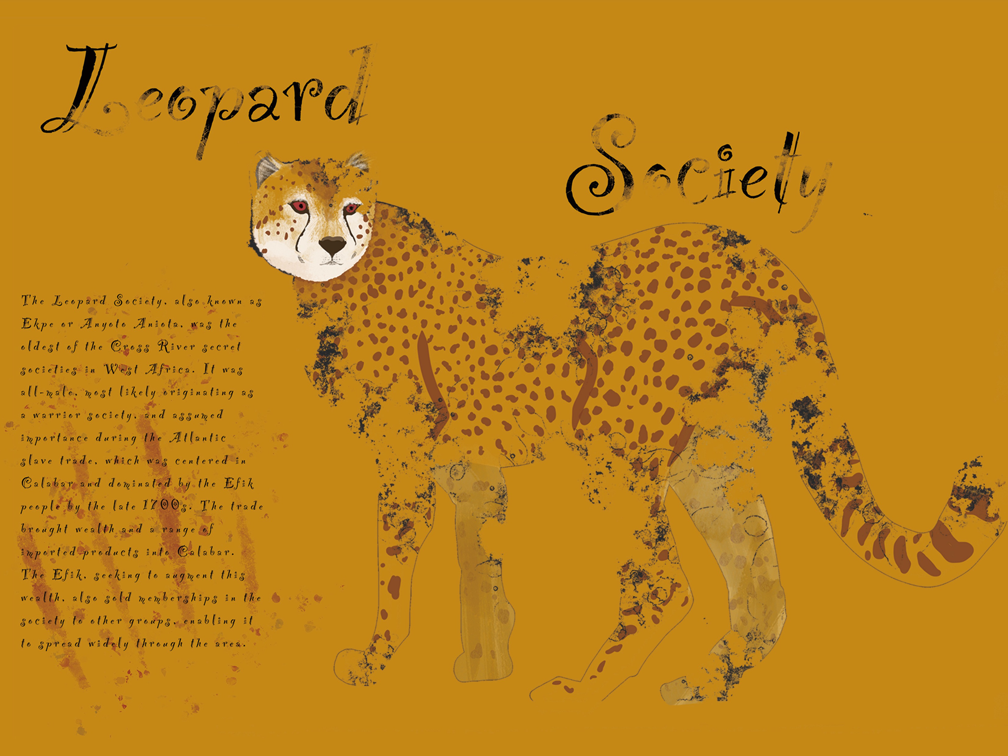 “Leopard Society —— 豹社会”系列插画_心生丨Neos_Voice-站酷ZCOOL