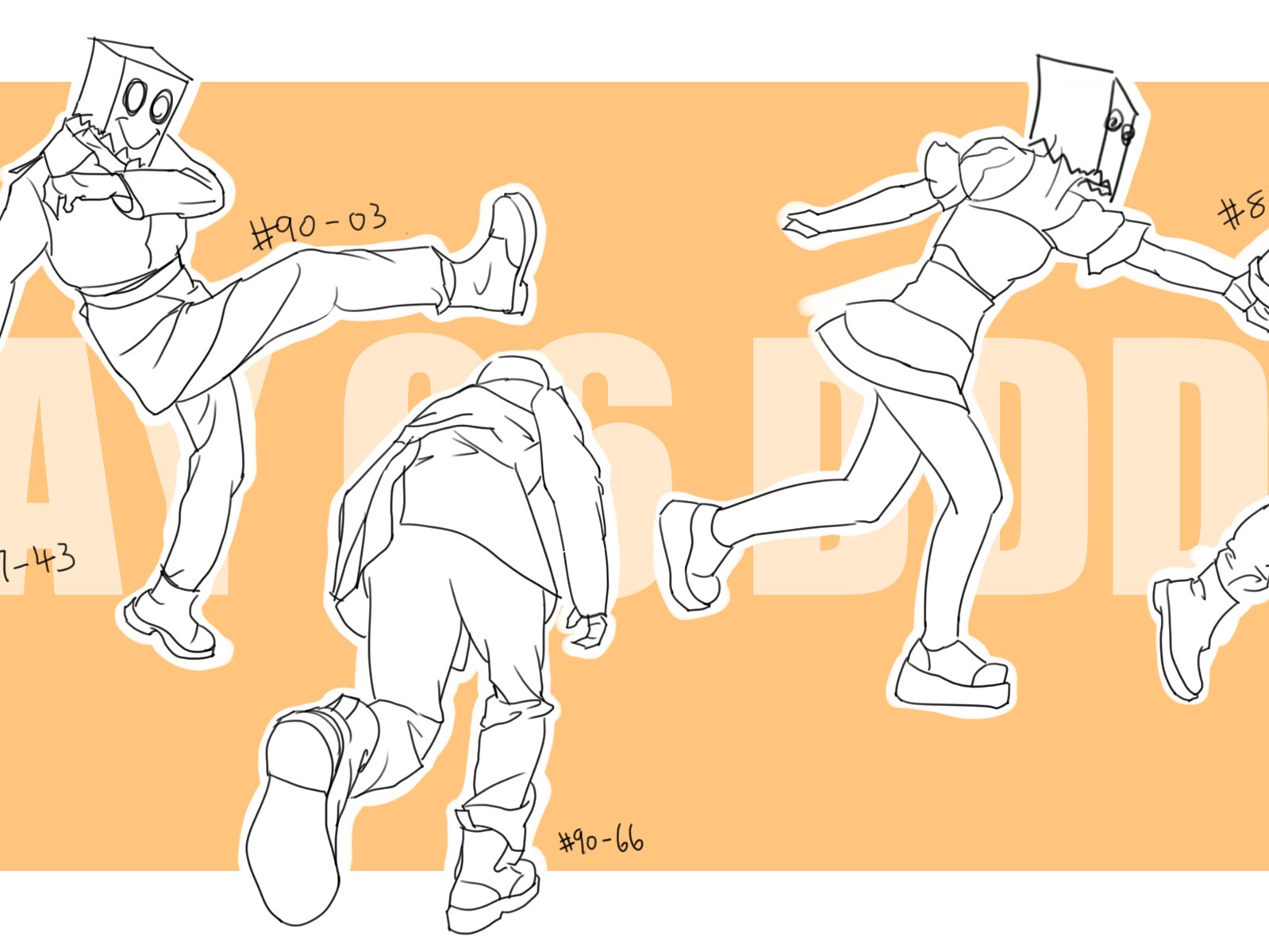 #速写60天挑战赛# @速写班长 DAY 06_肆意裸奔的葱D_-站酷ZCOOL