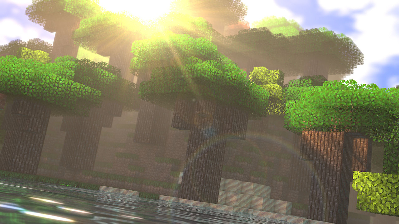 [教程-C4D]十分钟做出一张MC渲染图（无后期） _原力总督-站酷ZCOOL