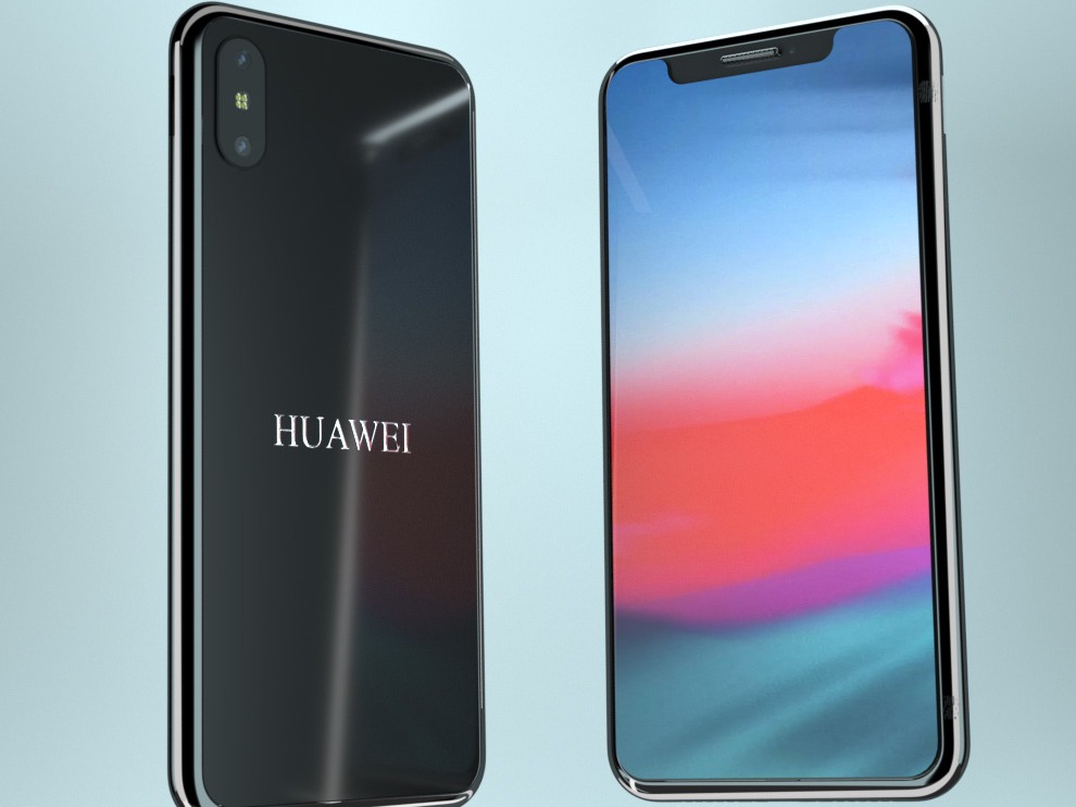 Iphone手机建模，LOGO用HUAWEI标识，C4D建模，无后期_小小橙子橙子-站酷ZCOOL