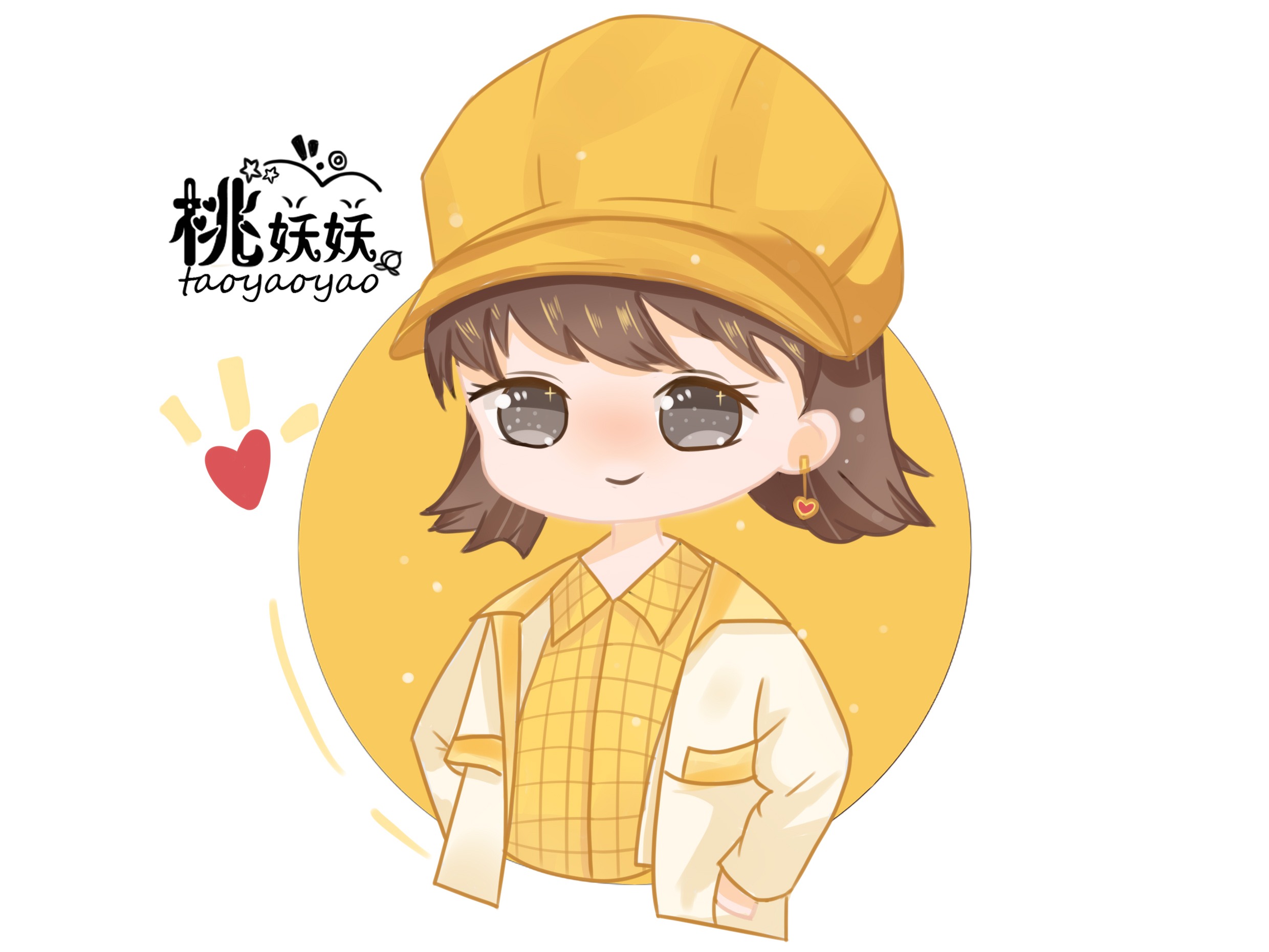 Q版小女孩-橙_桃妖妖TYY-站酷ZCOOL