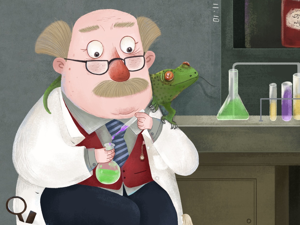 科学家怪老头_KOoJJ-站酷ZCOOL