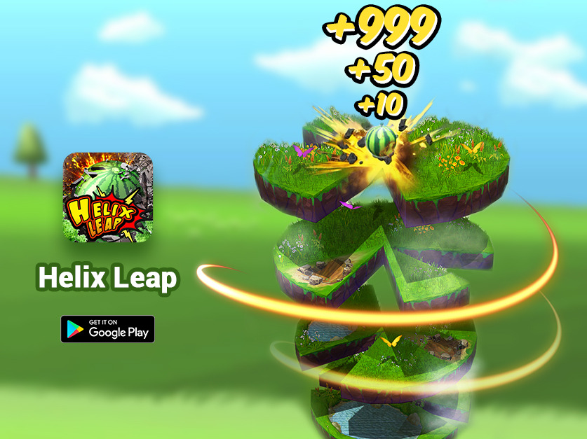 Facebook广告-休闲游戏 Helix leap_桃小圆Cherry-站酷ZCOOL