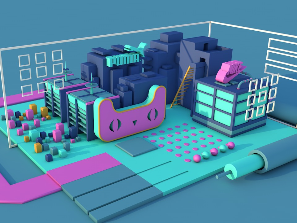 C4D电商_J_AF-站酷ZCOOL