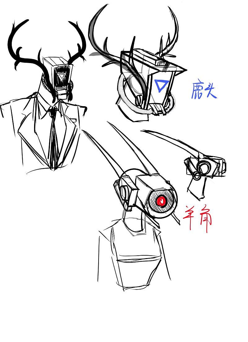 赛博异头cp_火华smile-站酷ZCOOL