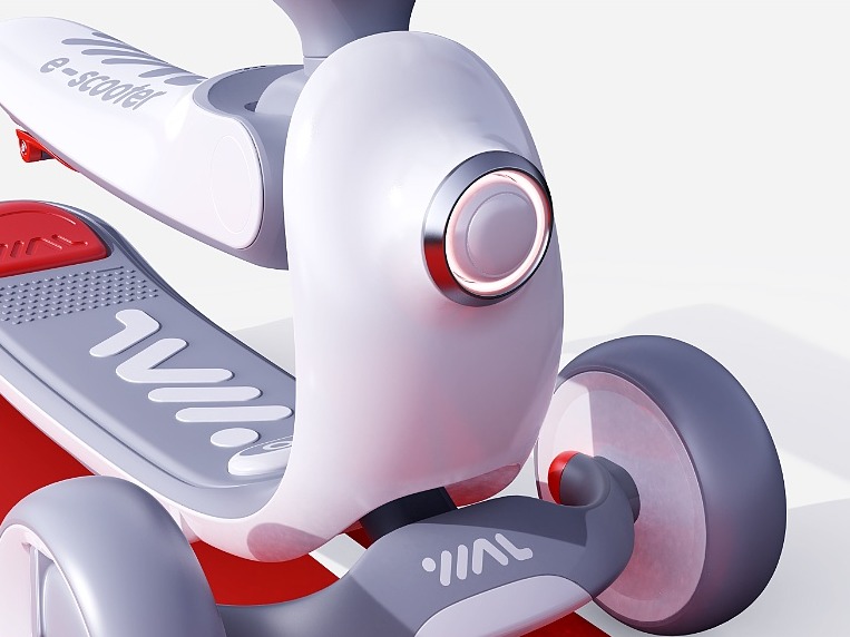 CHILDREN‘s Electric Scooter_广州哈士奇设计-站酷ZCOOL