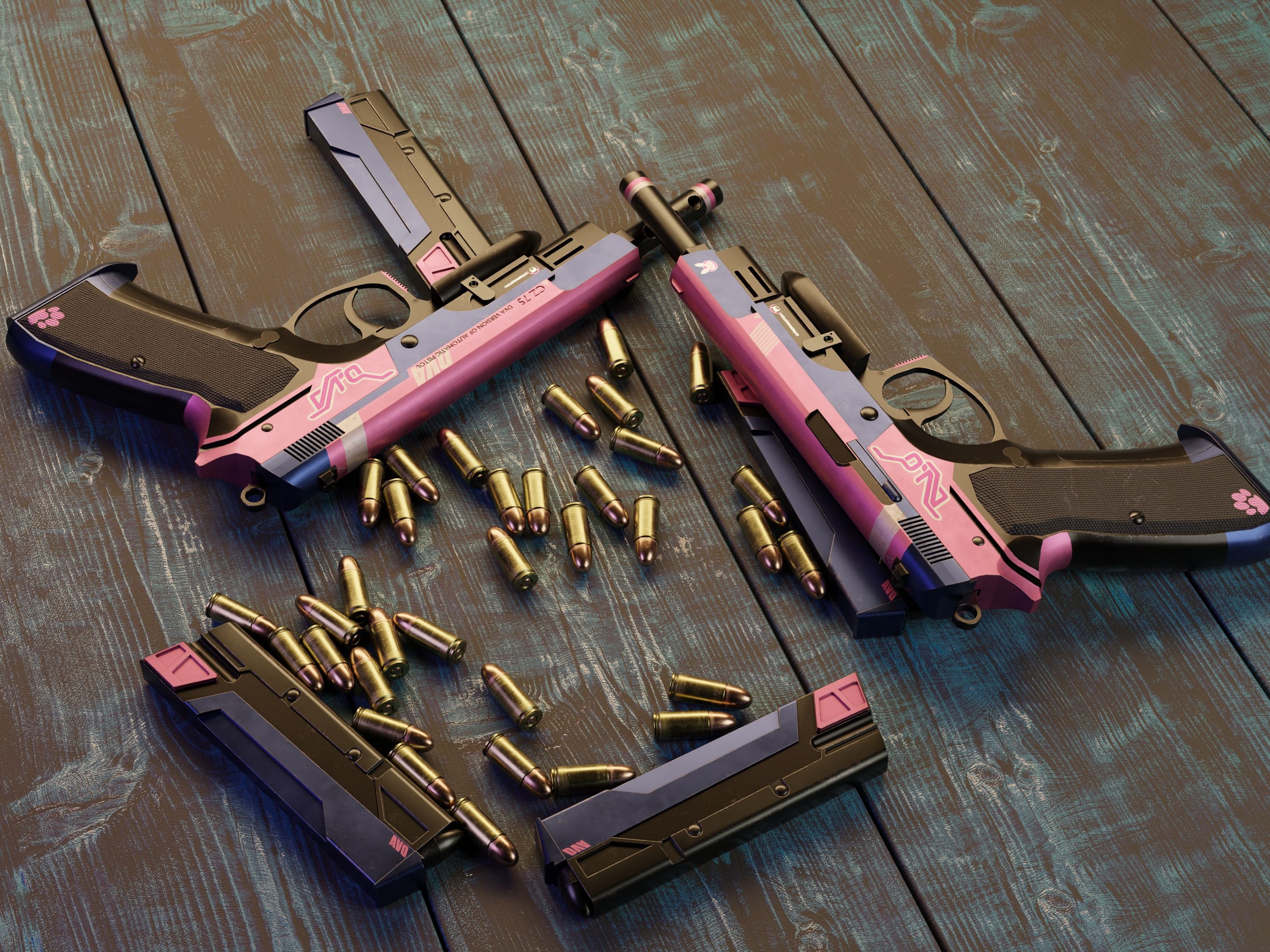 DVA定制版CZ75冲锋手枪_雨沐春风十里-站酷ZCOOL