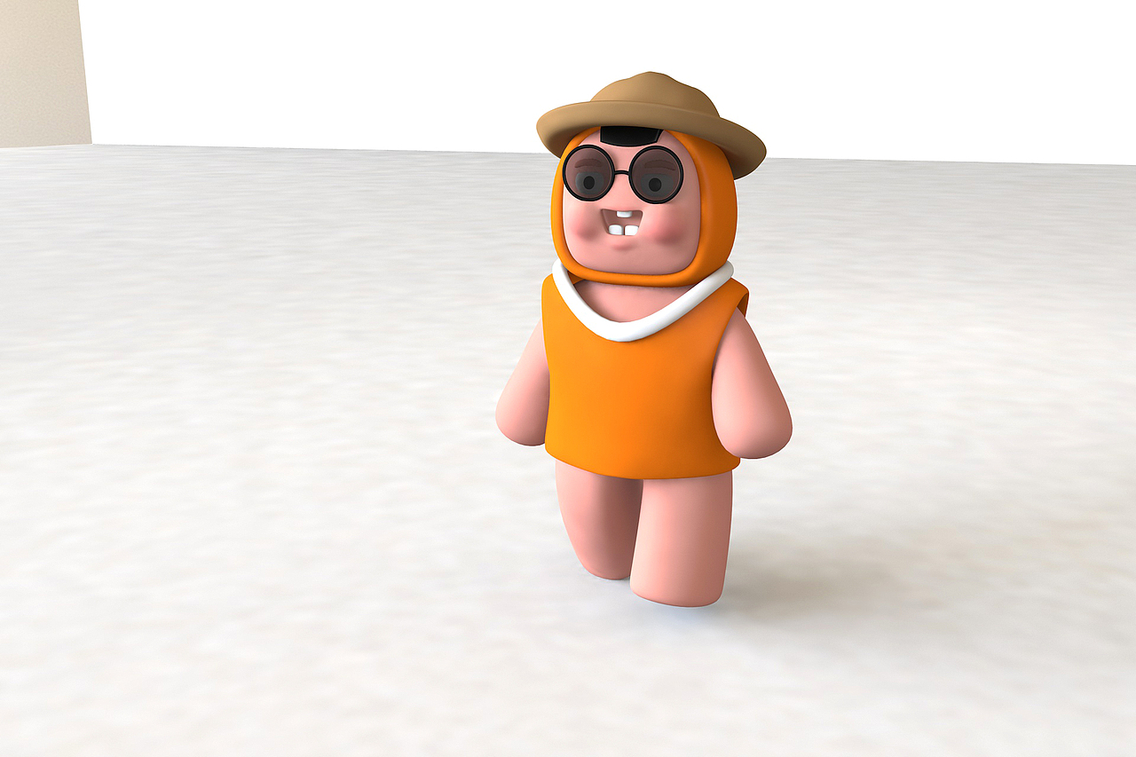 c4dip形象/三维人物_谢怜13事-站酷ZCOOL