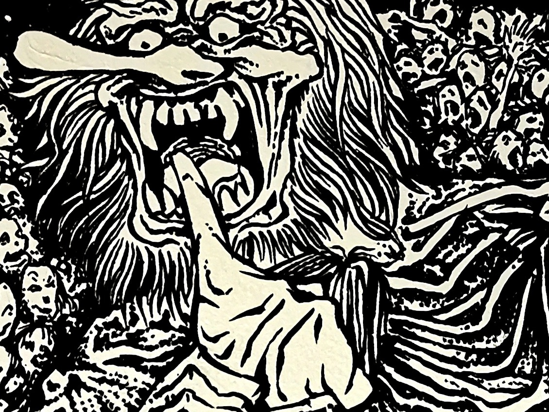 天狗吞噬罪人绘_胖达KUMA-站酷ZCOOL