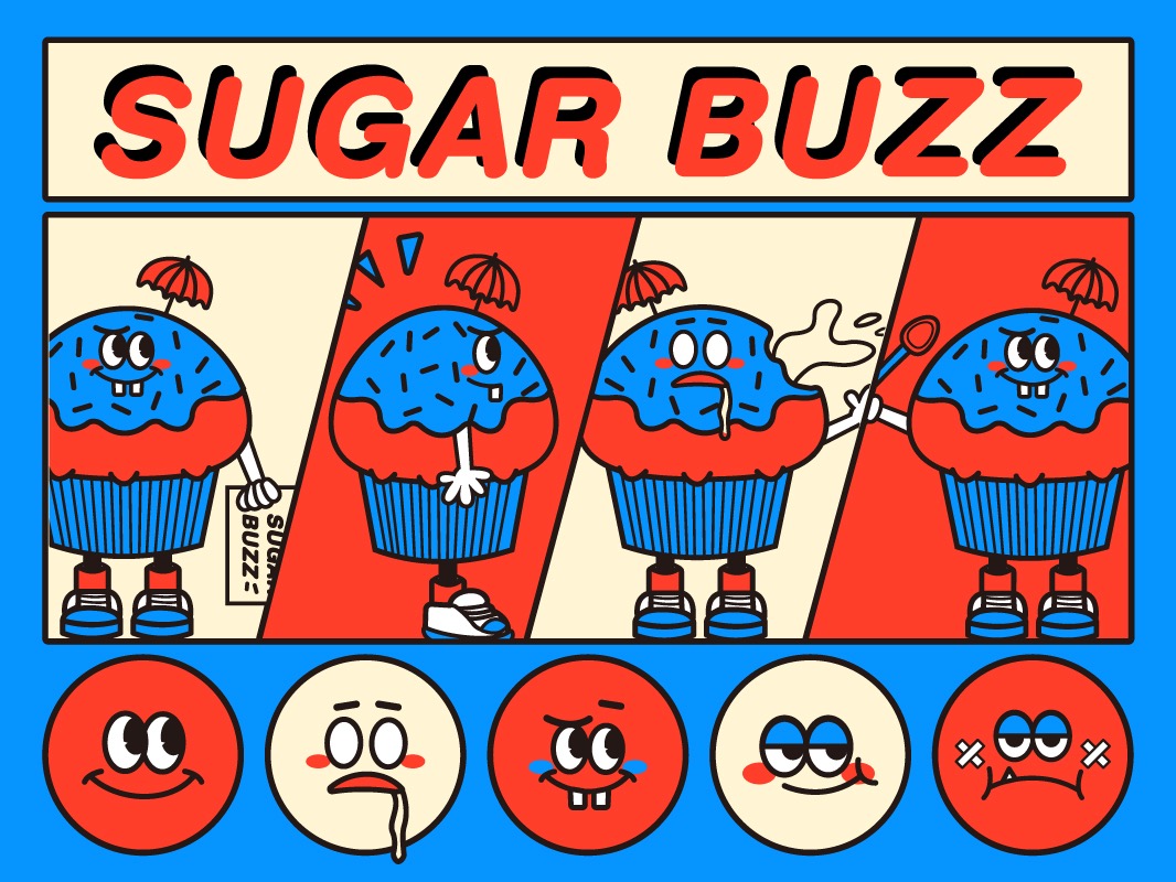 sugar buzz 美式卡通面包店_cccy13-站酷ZCOOL