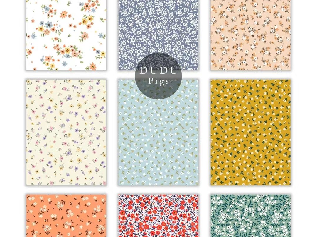 036-9款INS风小碎花清新花元素_嘟嘟猪设计素材铺-站酷ZCOOL