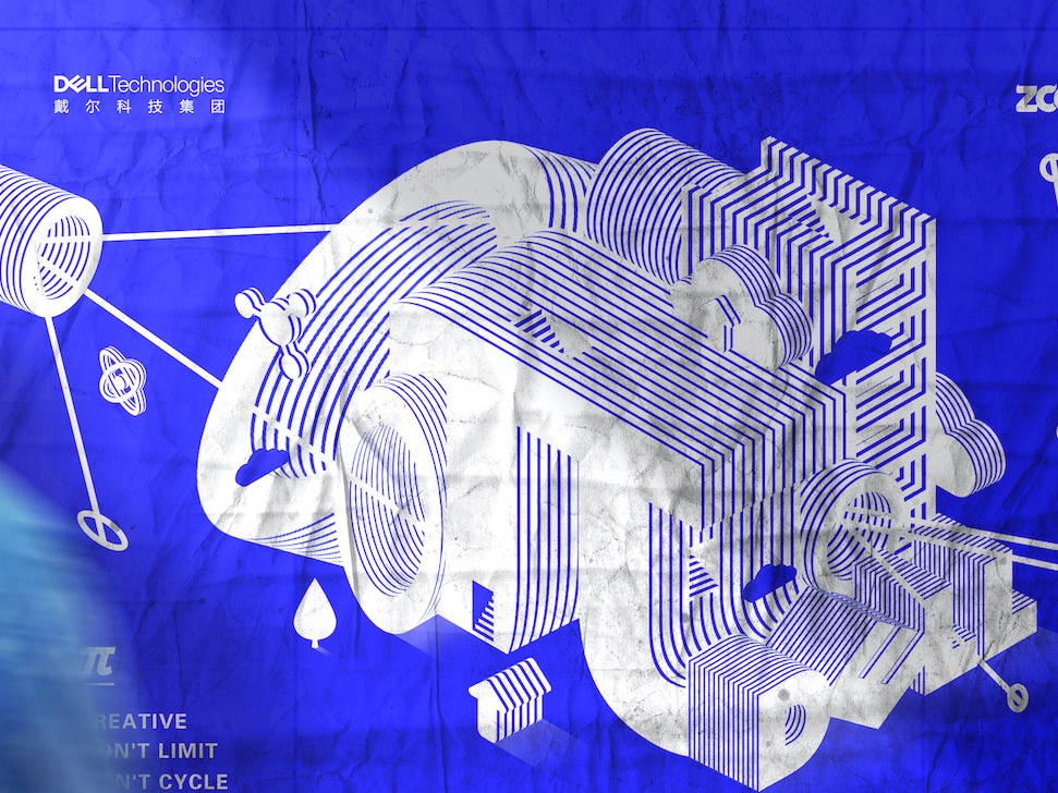 DELL-π世界-创意不极限_晴晓月明-站酷ZCOOL