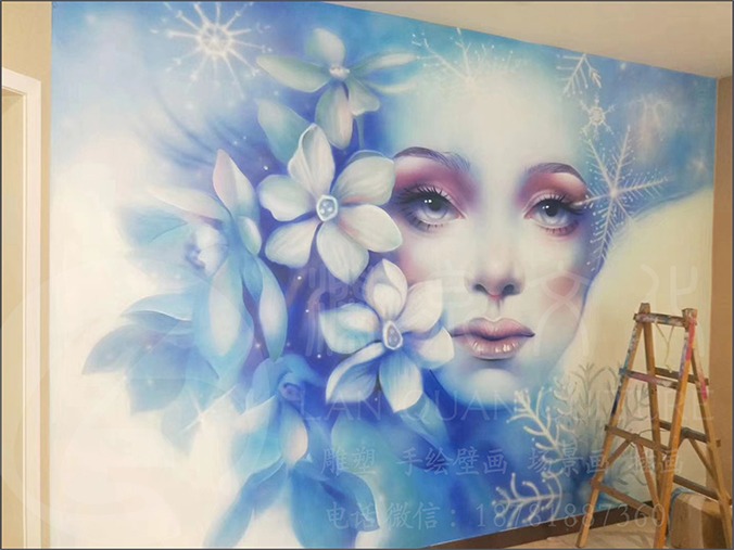 3D涂鸦 3D彩绘 3D壁画 3D墙绘 3D场景画写实人物插画 _雕塑墙绘生产者-站酷ZCOOL