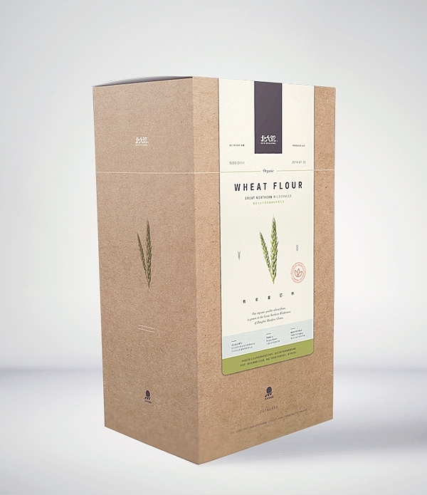 北大荒有机面粉国际化包_tingjiew-站酷ZCOOL