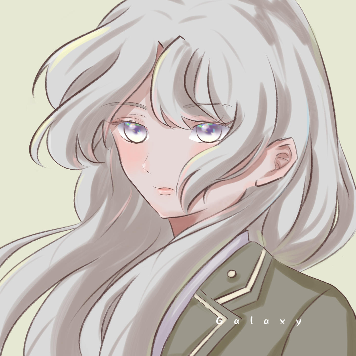 白毛头像_GalaxyOvO-站酷ZCOOL