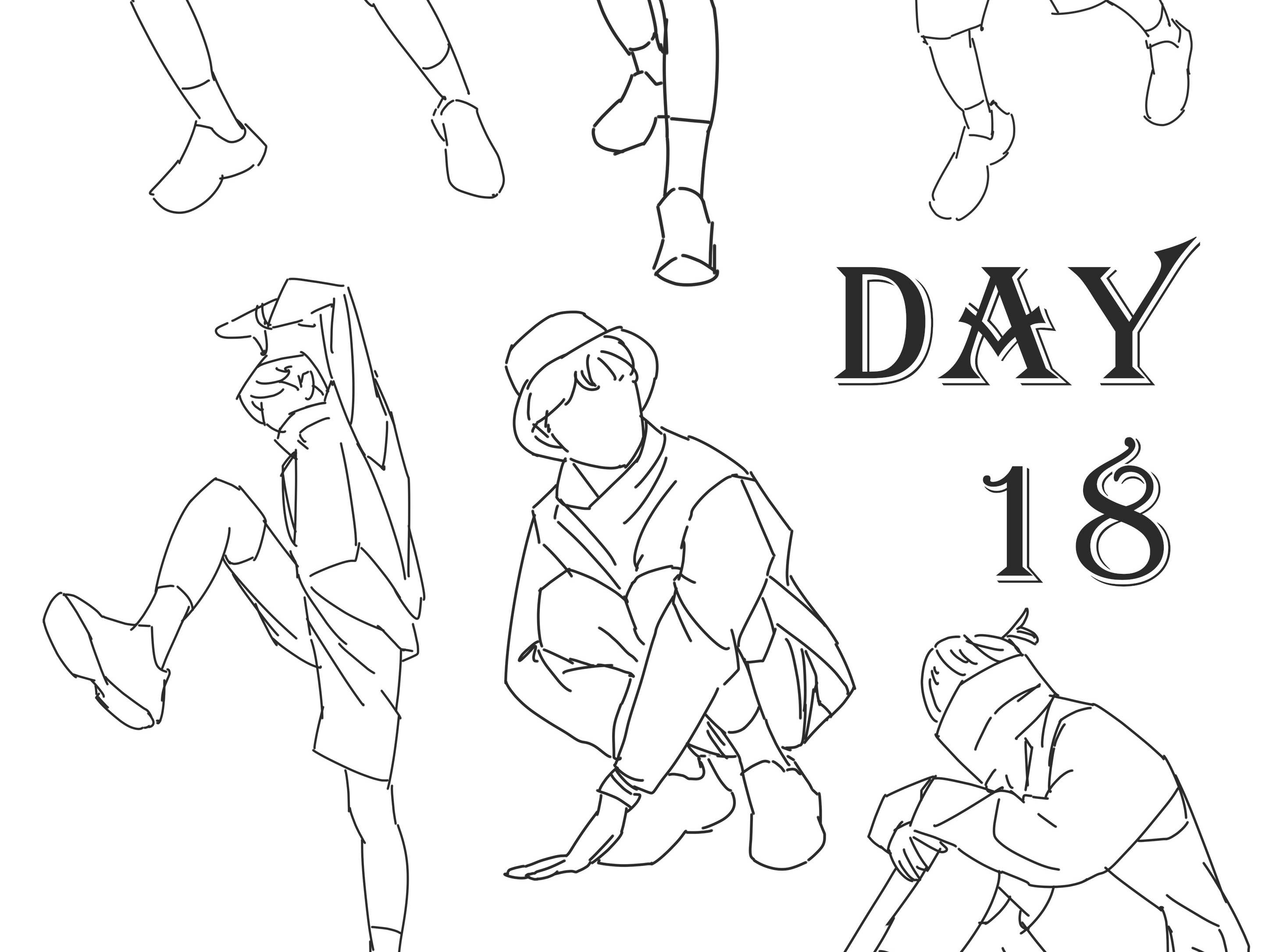 #速写60天挑战赛# day 18 @速写班长_千鹤莉莉卡-站酷ZCOOL