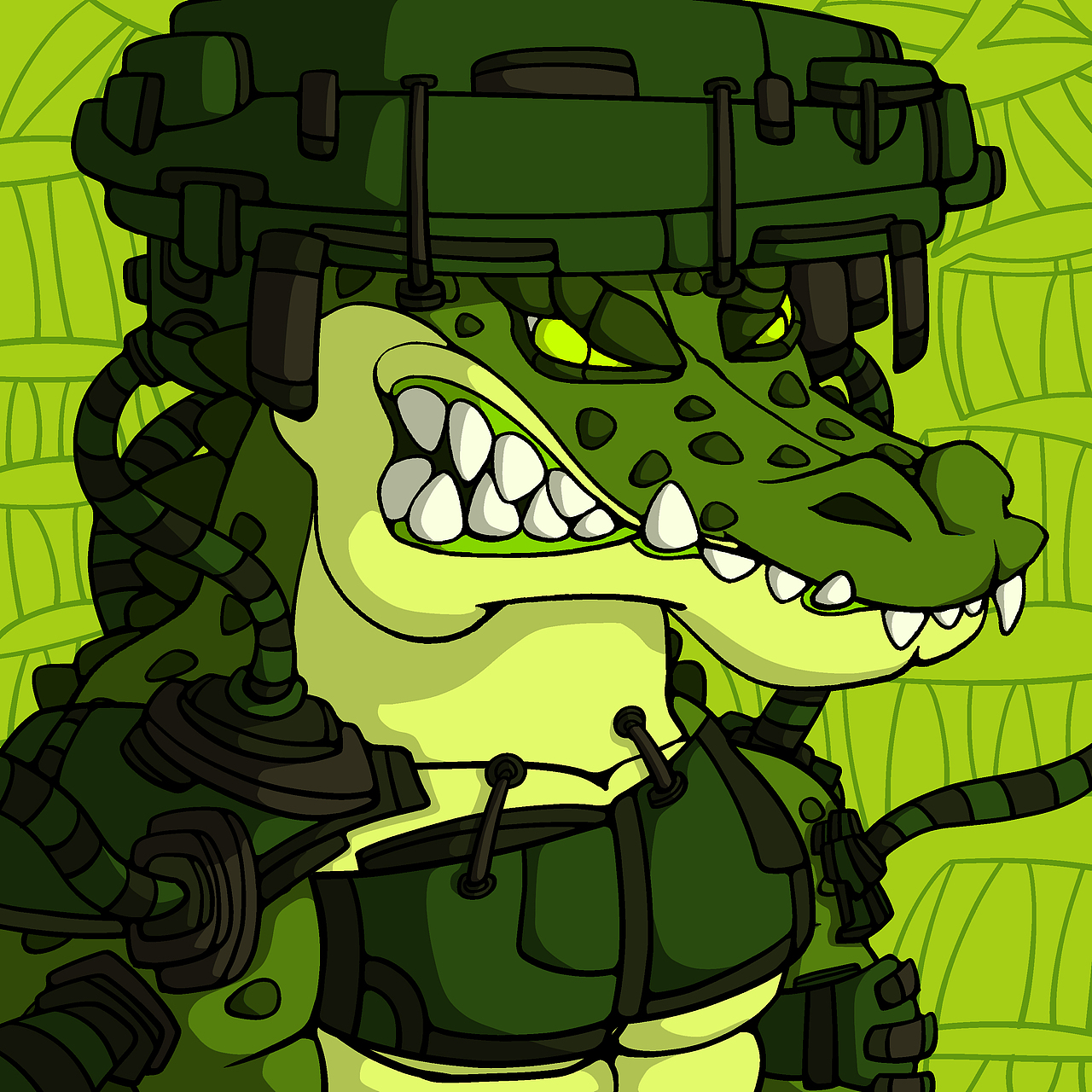 NFT—「Storm the crocodile」鳄鱼风暴系列_可闹好了-站酷ZCOOL