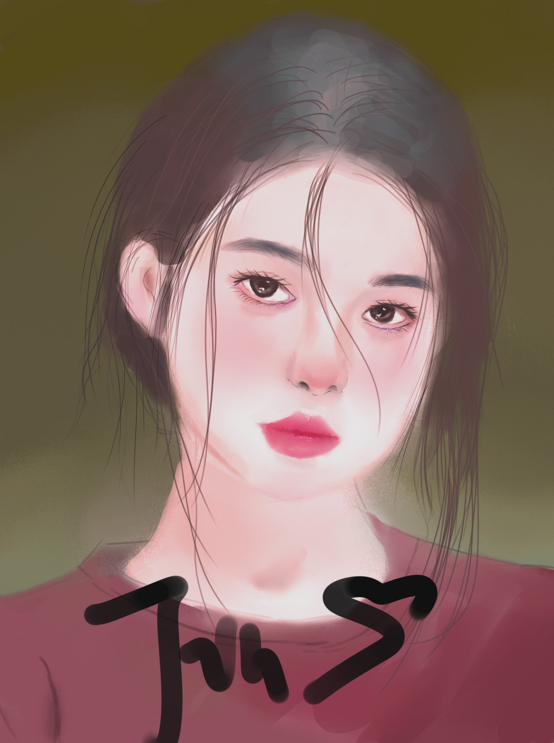 女孩_Jin的猫-站酷ZCOOL