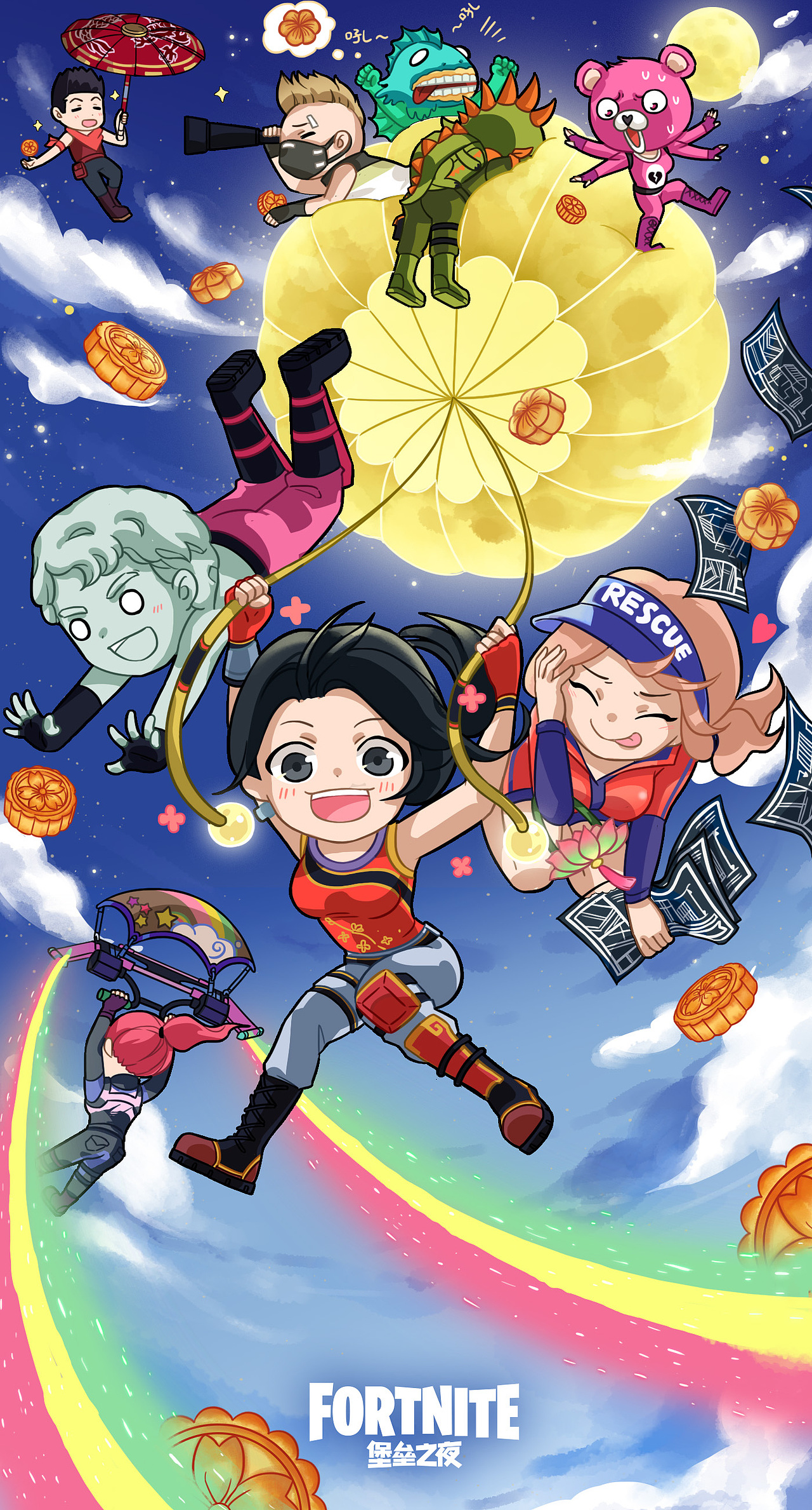 堡垒之夜海报插画集合~_脑子坏掉的z酱0v0-站酷ZCOOL