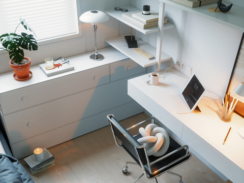 一个小房间的效果图表现。_J1视觉设计-站酷ZCOOL