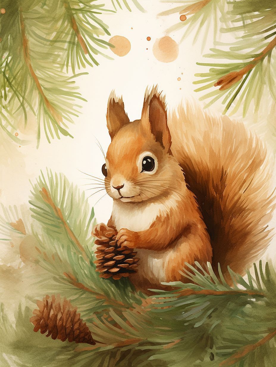 AI绘画︳小松鼠_ALiYaW-站酷ZCOOL
