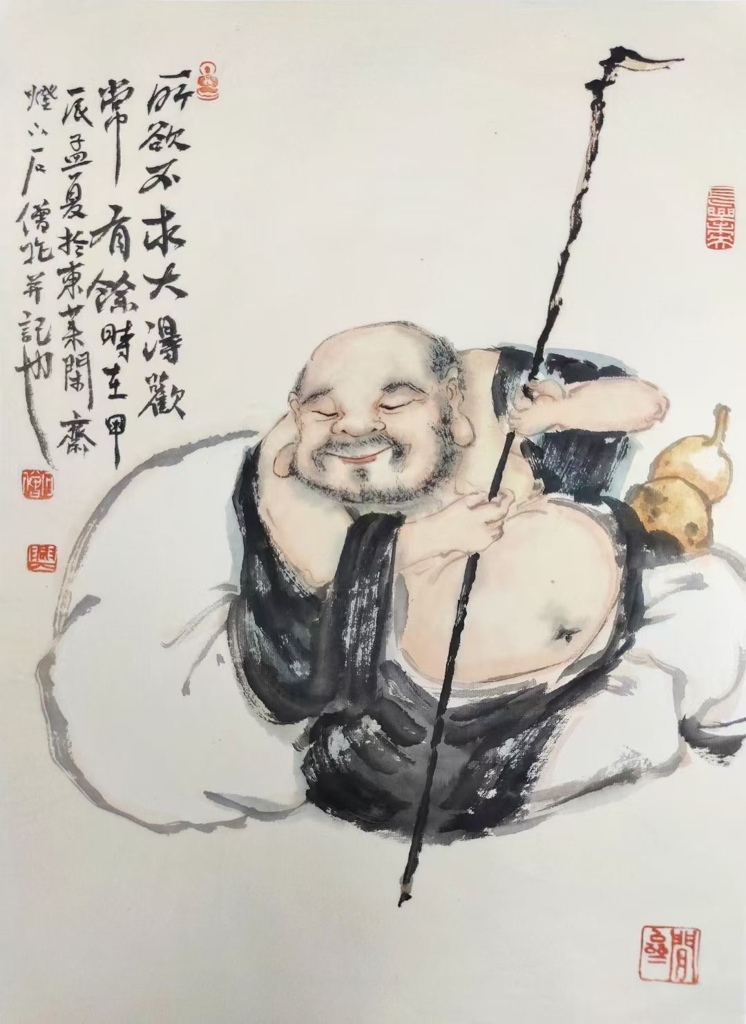 石僧精品 35/46厘米 附带合影视频收藏证书_群博书画院-站酷ZCOOL