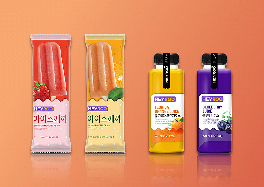 韩国CU便利店 PB品牌HEYROO 产品包装设计_stone_brand-站酷ZCOOL