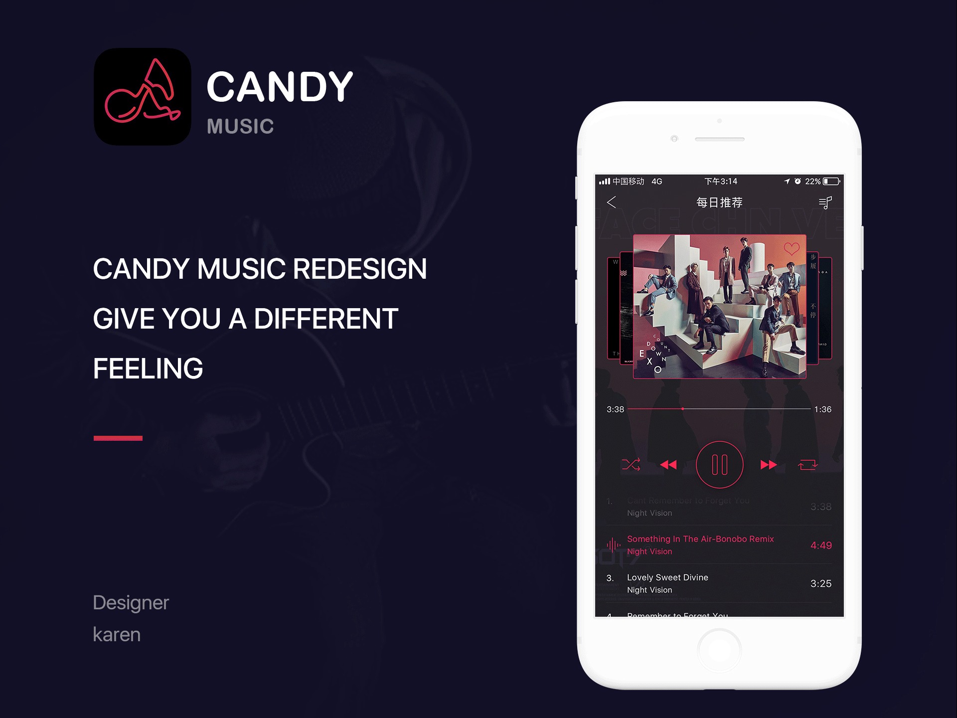 CANDY MUSIC APP_kykaren-站酷ZCOOL