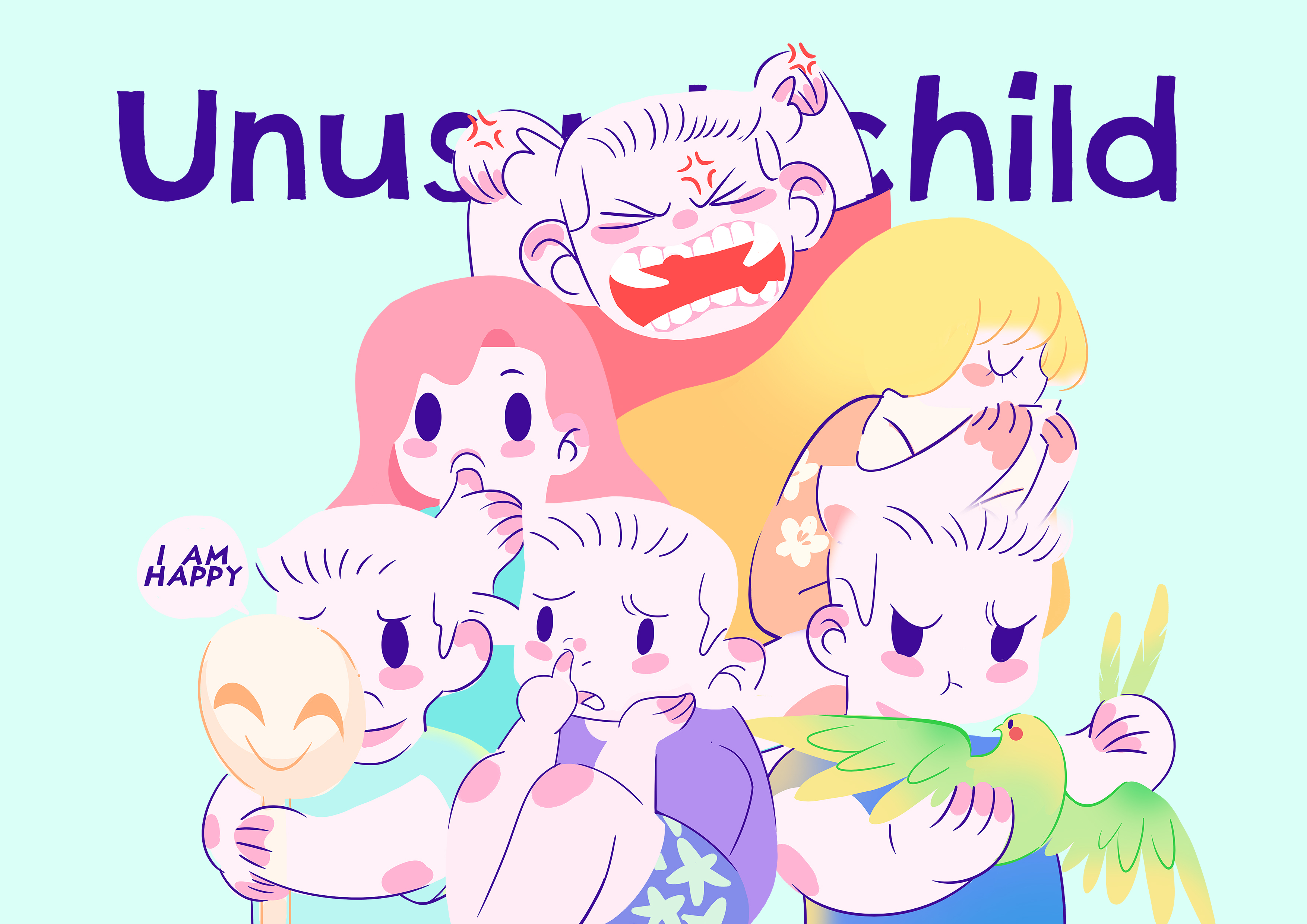 儿童心理系列插图_whatever蒋-站酷ZCOOL