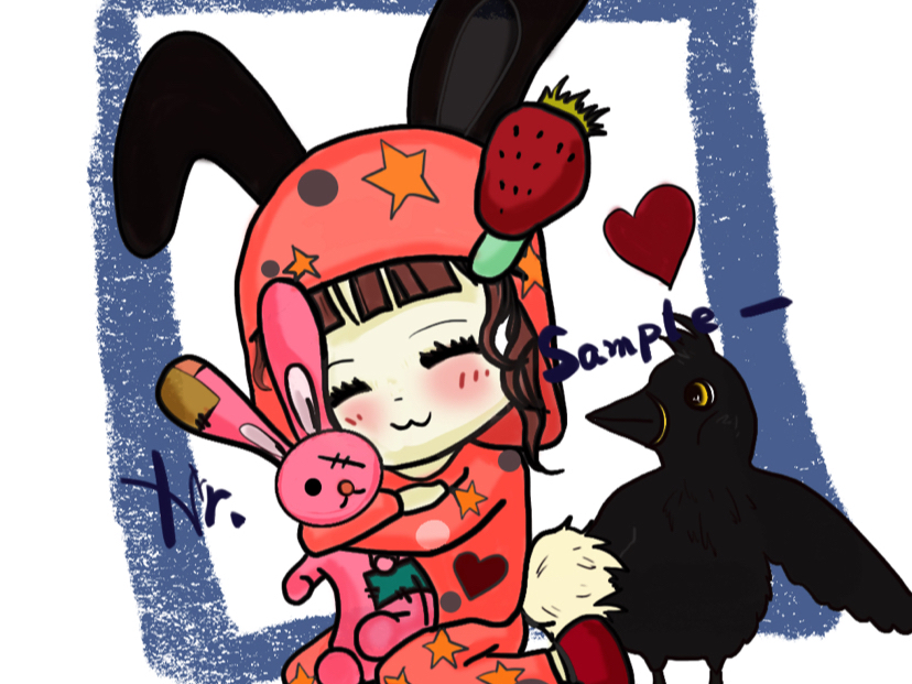 草莓兔子_Mr路人甲乙-站酷ZCOOL