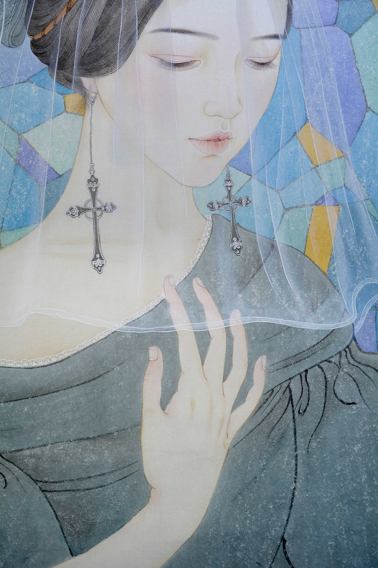 【蓝调】我喜欢你是寂静的|fine art|oil painting|ruby可可_Original作品-站酷ZCOOL