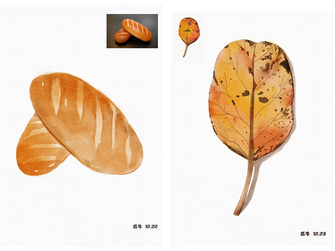 速涂水彩日常练习_GANIU-站酷ZCOOL