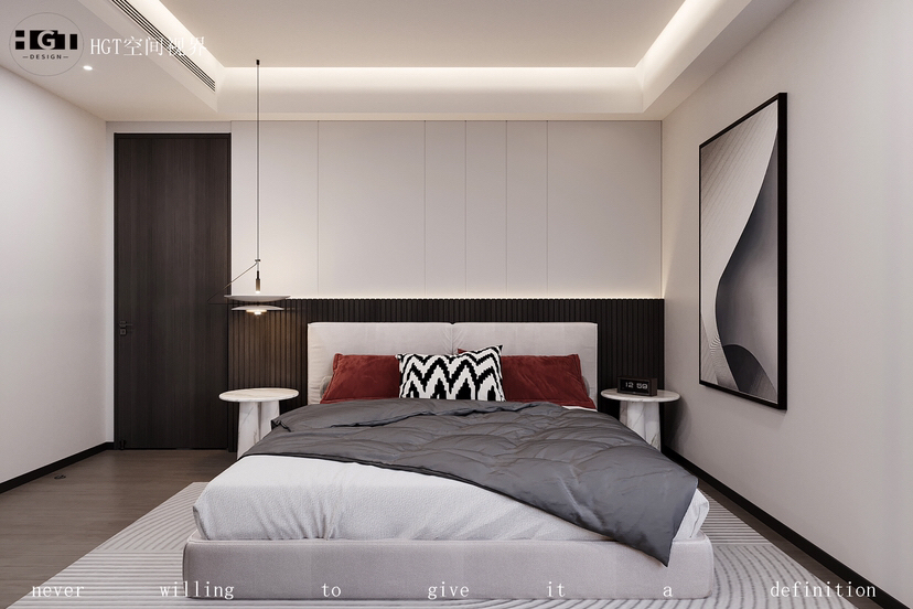 谁能拒绝高级满满的黑白灰呢 效果图分享_HGT空间视界-站酷ZCOOL
