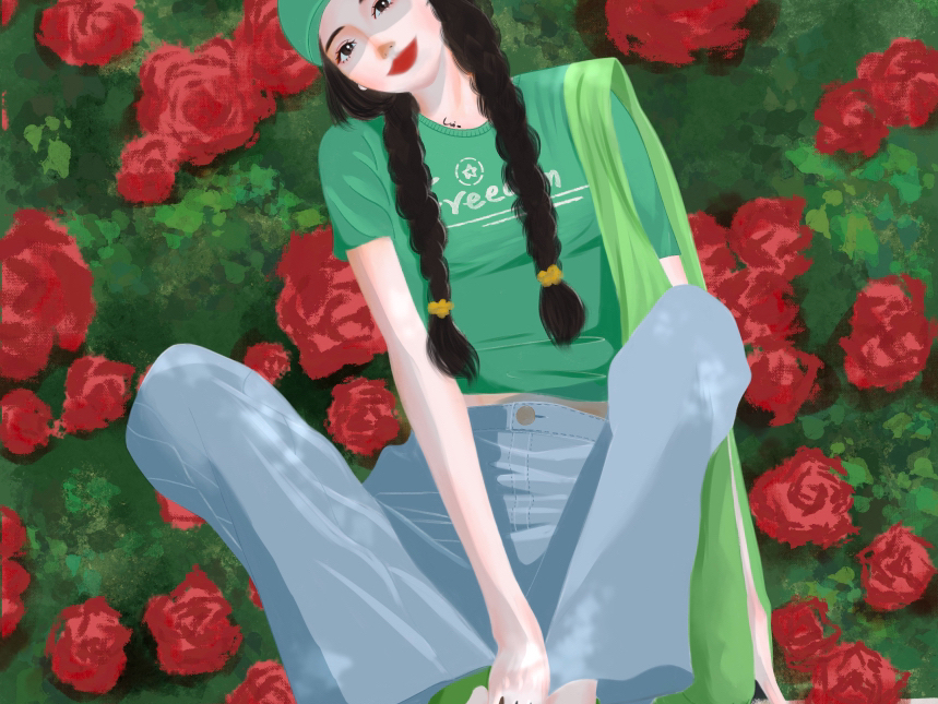 女孩子_梨MM-站酷ZCOOL