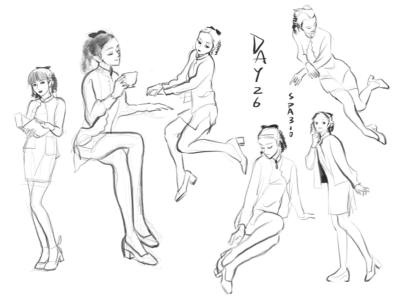 #速写60天挑战赛# @速写班长 day26_spa_310-站酷ZCOOL