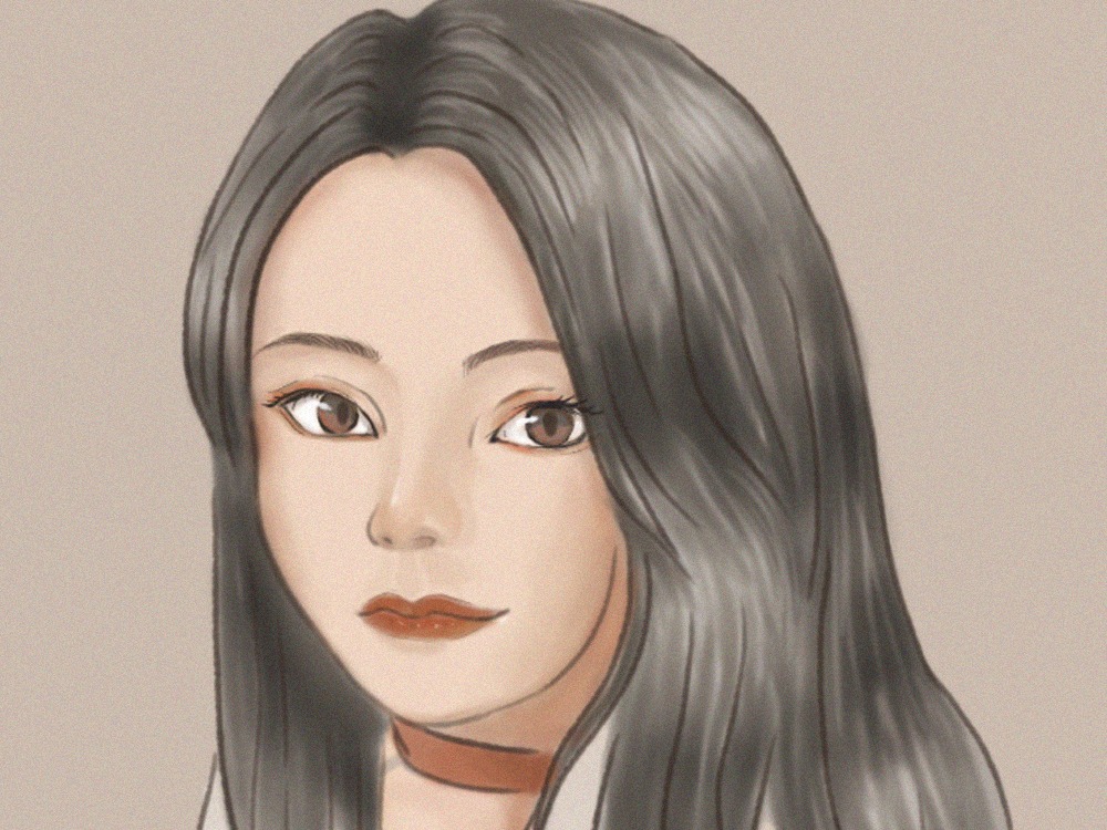 插画练习-少女头像_TAOTAO陶陶-站酷ZCOOL