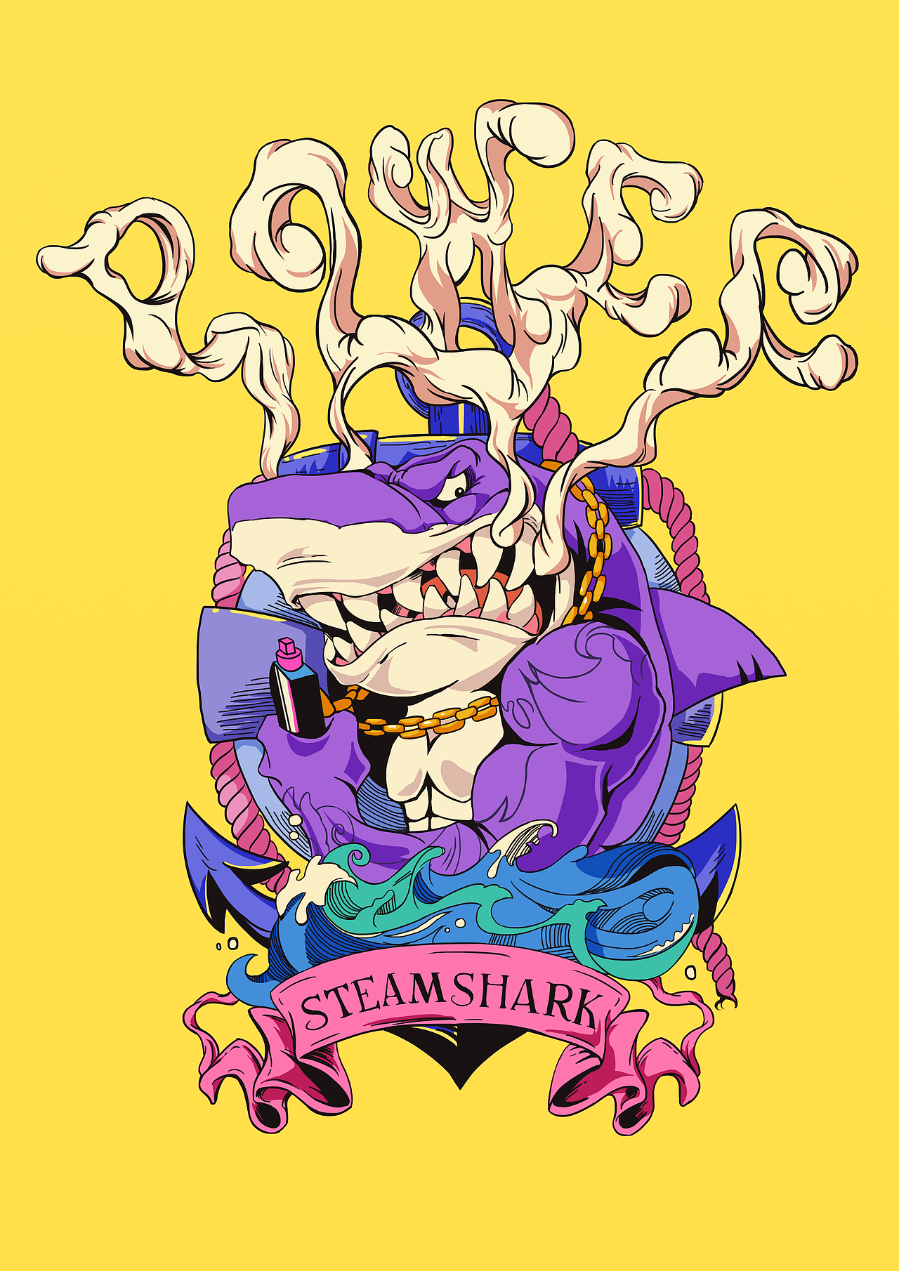 《STEAM SHARK》_嘉宝Abel-站酷ZCOOL